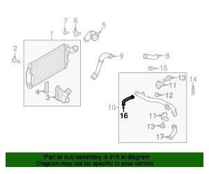 2010-2019 Ford Turbocharger Inter-Cooler Pipe AA5Z-9J478-B | QuirkParts