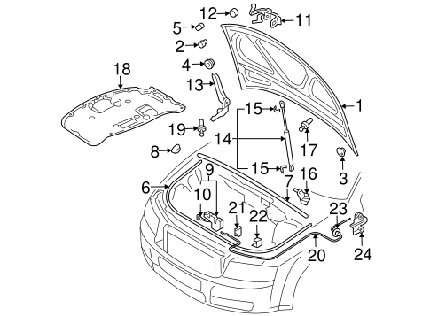 Hood & Components for 2009 Audi A4 Quattro | Audi USA Parts
