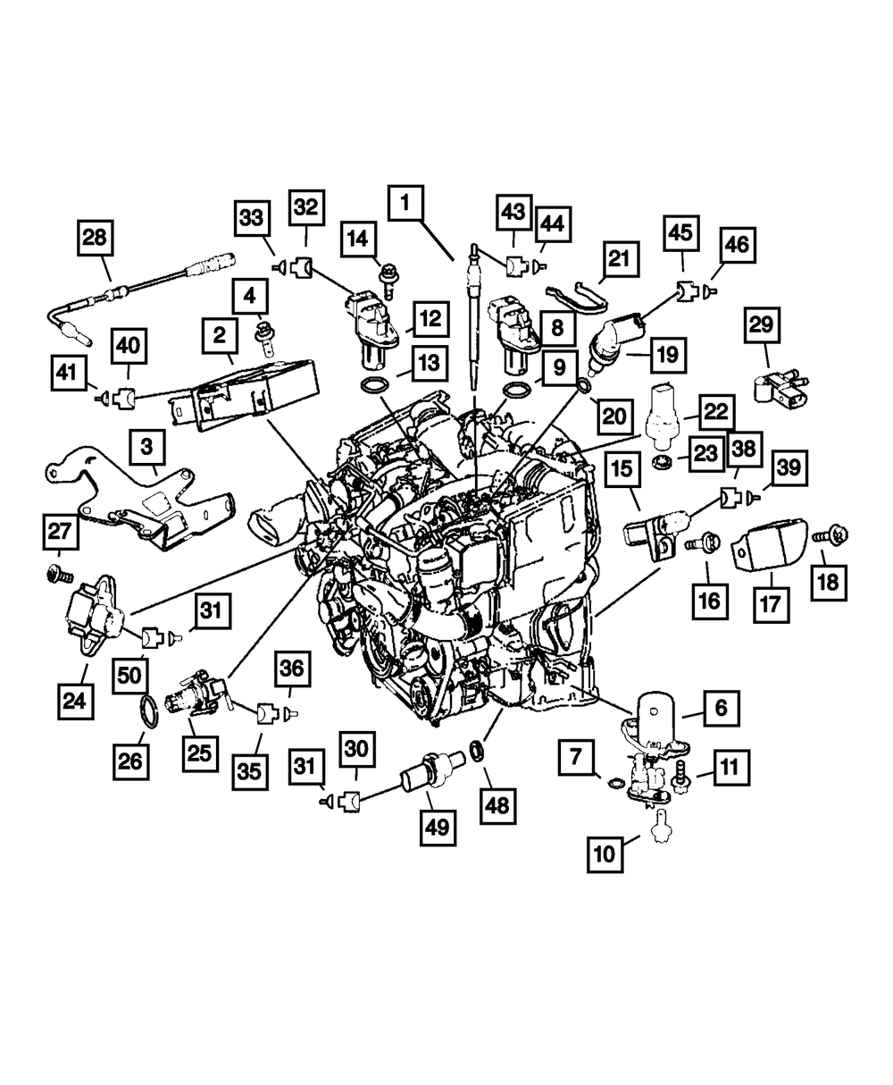 2007-2009 Dodge Temperature Sensor 68054683AB | My Mopar Parts