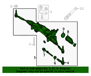 222-460-69-01 - Rack And Pinion Assembly - 2018-2021 Mercedes-Benz ...