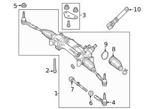 222-460-69-01 - Rack And Pinion Assembly - 2018-2021 Mercedes-Benz ...