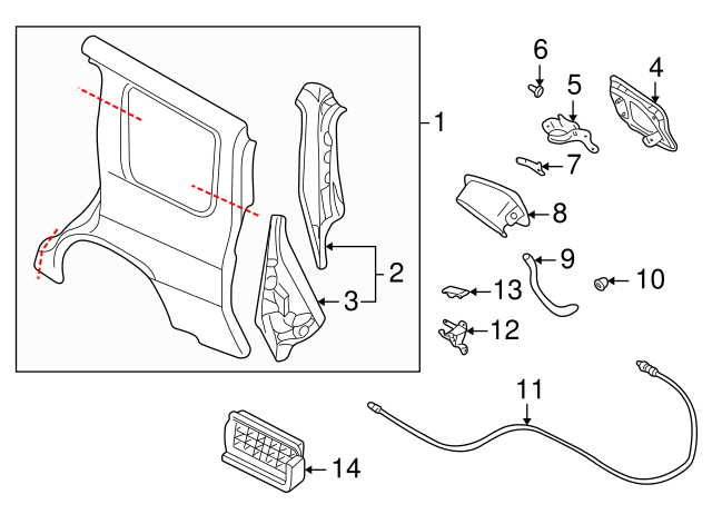 2003-2008 Subaru Forester OEM NEW 03-2008 Subaru Forester Left Hand ...