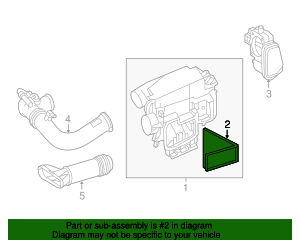 272-094-03-04 - Air Filter 2010-2011 Mercedes-Benz ML 450 | Mercedes ...
