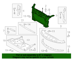 2010-2019 Ford Radiator Support DG1Z-16138-A | OEM Parts Online