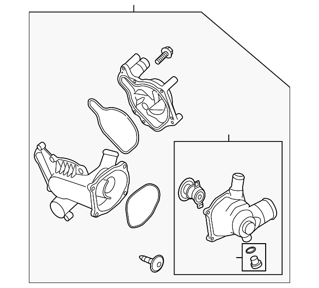 2008-2015 Audi R8 Water Pump 079-121-013-M | Audi USA Parts