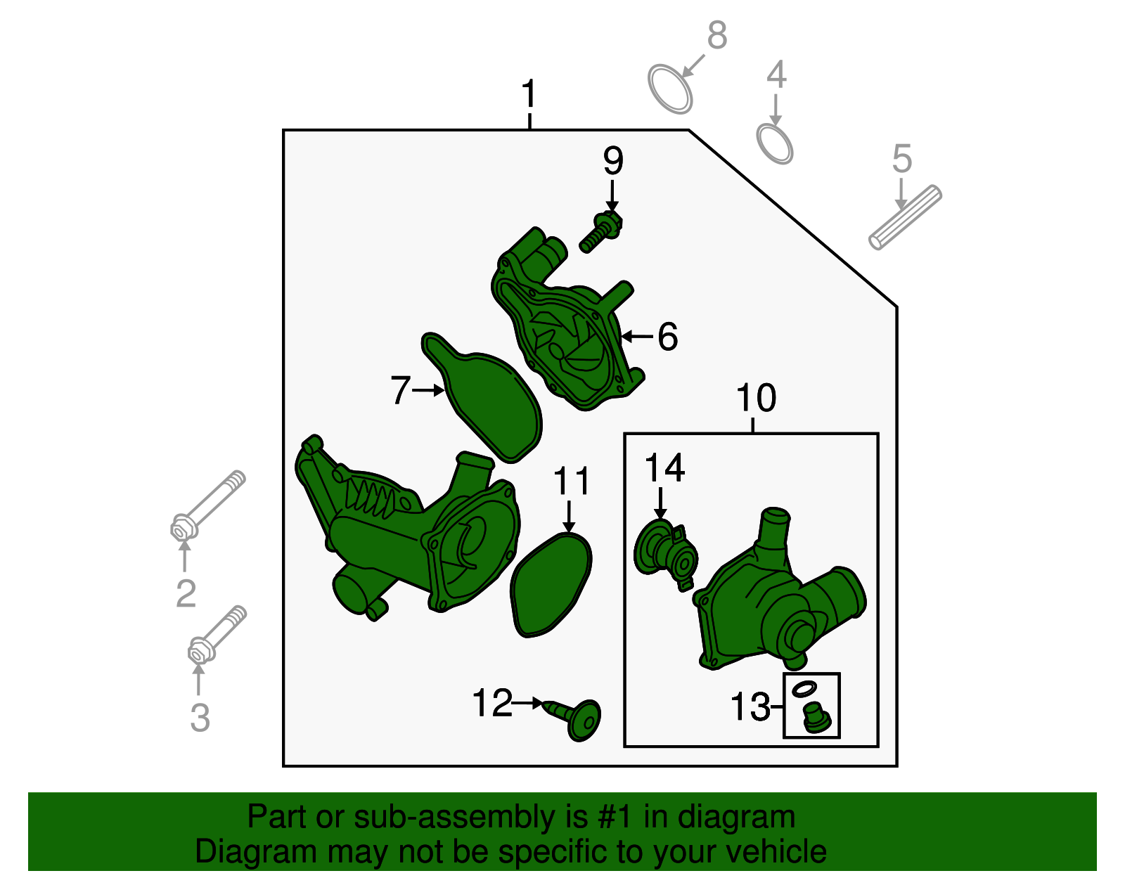 2008-2015 Audi R8 Water Pump 079-121-013-M | Audi USA Parts