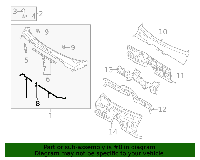 1991-2024 Hyundai Washer Hose 9J700-31047 | AutoNationParts.com