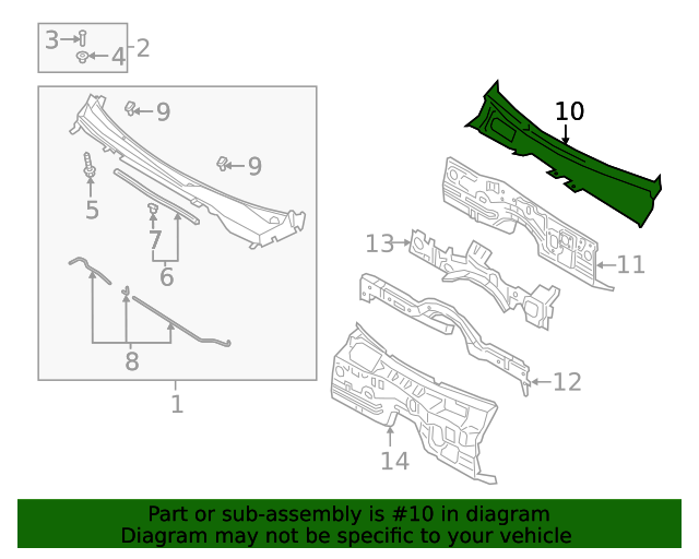 Genuine Panel Assembly Cowl Complete for 2019-2021 Genesis G70 | Part ...