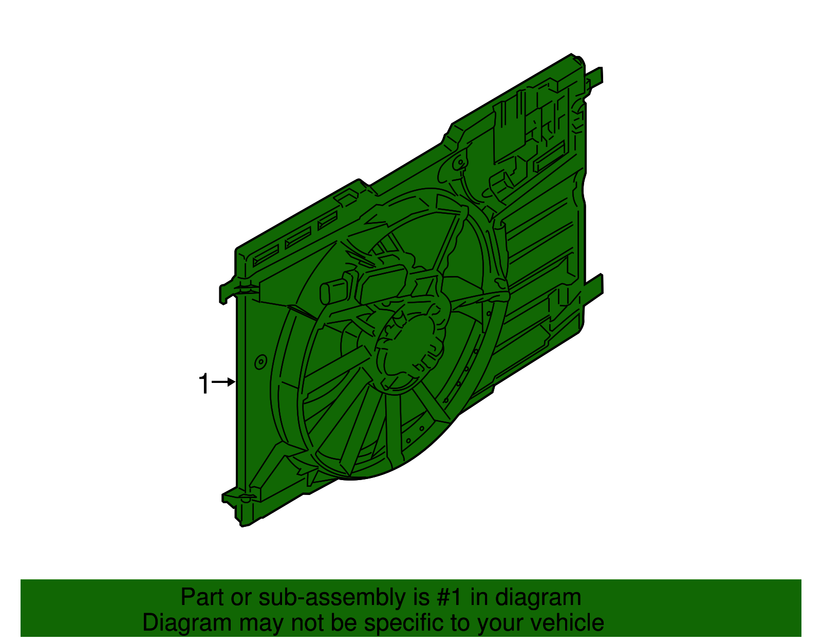 Genuine OEM Ford Part - Fan Assembly CV6Z-8C607-P | Genuine OEM Ford ...