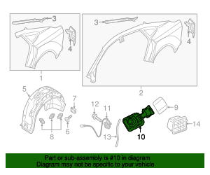 2012-2018 Audi Hinge Assembly 4G8-809-906-H | OEM Parts Online