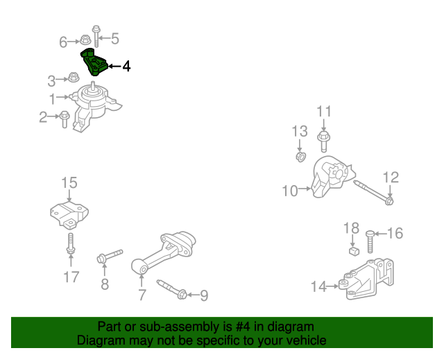 Genuine Support Bracket for 2013-2016 Hyundai Santa Fe Sport | Part ...