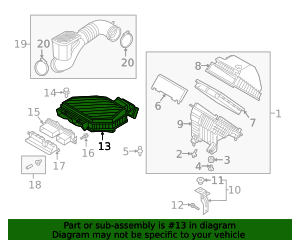 2016-2021 Hyundai Tucson Air Inlet 28210-D3200 | OEM Parts Online