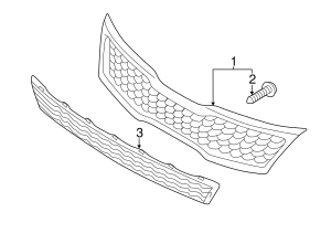 86561-2T500 - Lower Grille 2014-2015 Kia Optima | Kia.Parts Store