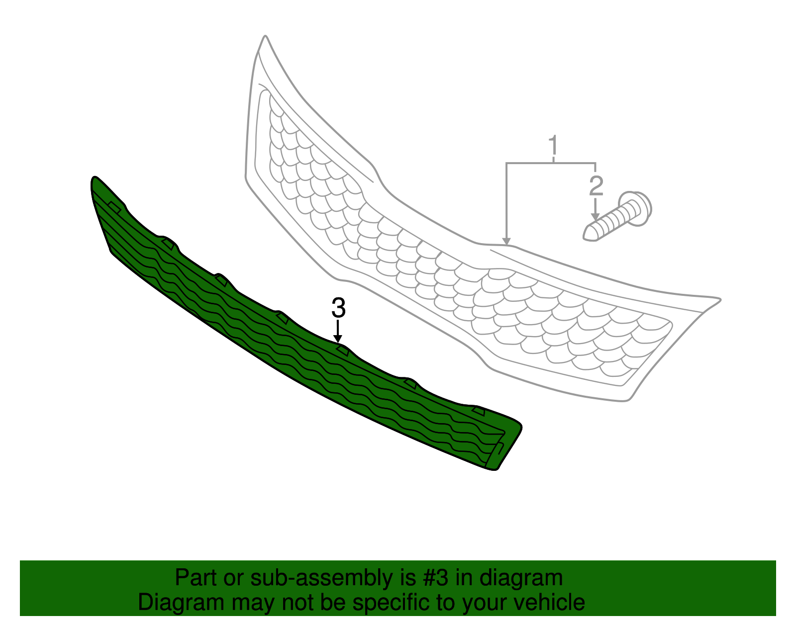86561-2T500 - Lower Grille 2014-2015 Kia Optima | Kia.Parts Store
