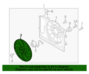 25231-B5300 - Fan Blade 2018-2023 Hyundai | Group 1 Auto Parts