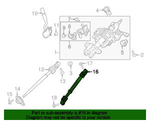 2015-2020 Ford F-150 Lower Shaft FL3Z-3B676-A | OEM Parts Online