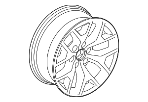 2014-2020 GM 22 Wheel, 6-Spoke, High Gloss Black 19301162 | TascaParts.com