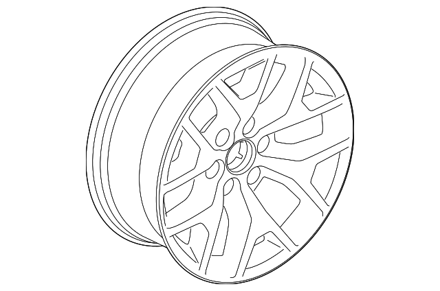 2014-2020 GM 22 Wheel, 6-Spoke, High Gloss Black 19301162 | QuirkParts