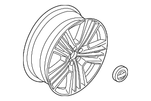 31445813 - 19-Inch 5-Spoke Black Diamond Cut Alloy Wheel - 2019 2020 ...