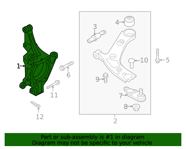 51710-P2000 - Steering Knuckle 2021-2024 Kia Sorento | Kia.Parts Store