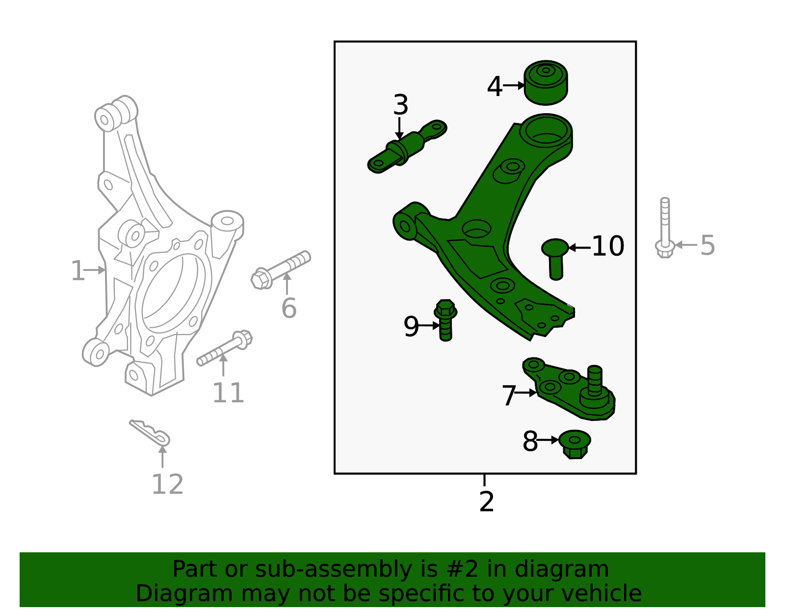 54501-P2000 - Lower Control Arm 2021-2025 Kia Sorento | Kia.Parts Store