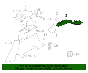 2020-2023 Land Rover Range Rover Evoque Molding LR128864 ...