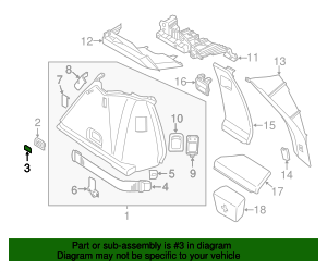 Genuine BMW 51-47-7-237-606 | Wheelhouse Trim Cap | FREE Shipping on ...