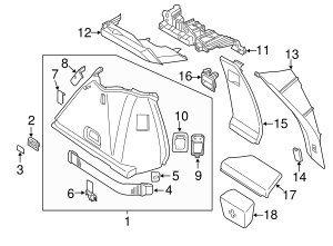51-47-7-342-884 - Wheelhouse Trim - 2014-2017 BMW | BMW Parts Exchange