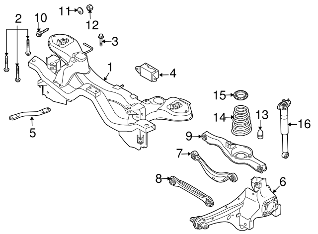 2007-2015 Mazda OEM NEW 2010-2013 Mazda 3 Sedan Suspension Adjust ...