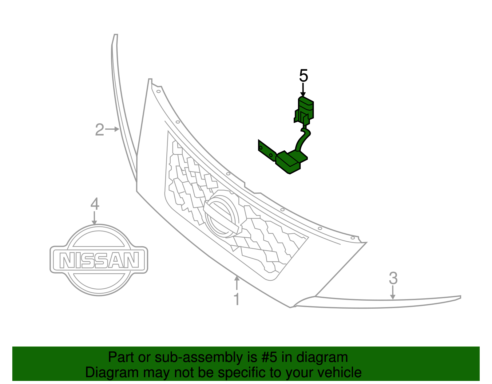 2013-2016 Nissan Pathfinder Front Camera 284F1-3KA0A | Scott Evans ...