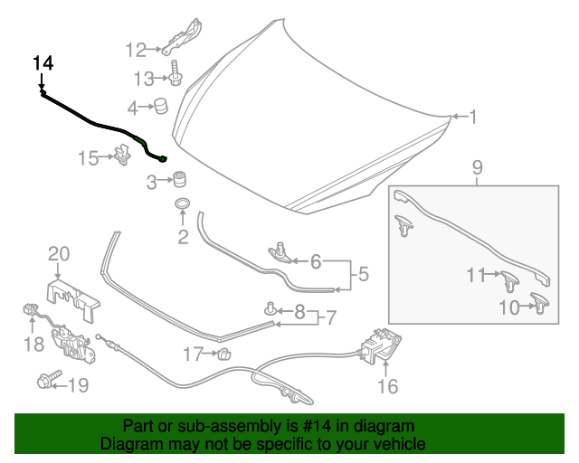GHP9-56-651 - Support Rod - 2014-2021 Mazda | Mazda Swag