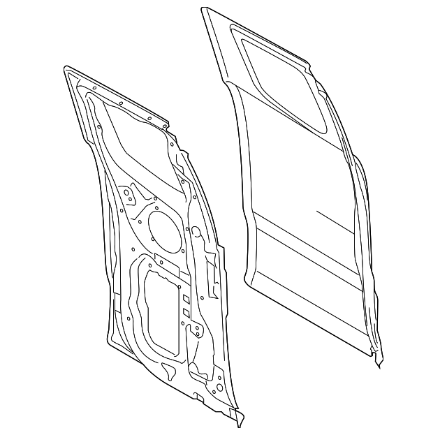 2019-2023 Ford Ranger Door Shell - Passenger Side (RH) KB3Z-2124630-A ...