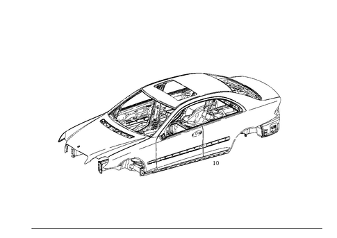 Body Shell for 2002 Mercedes-Benz CLK320 | MB Dealer Parts