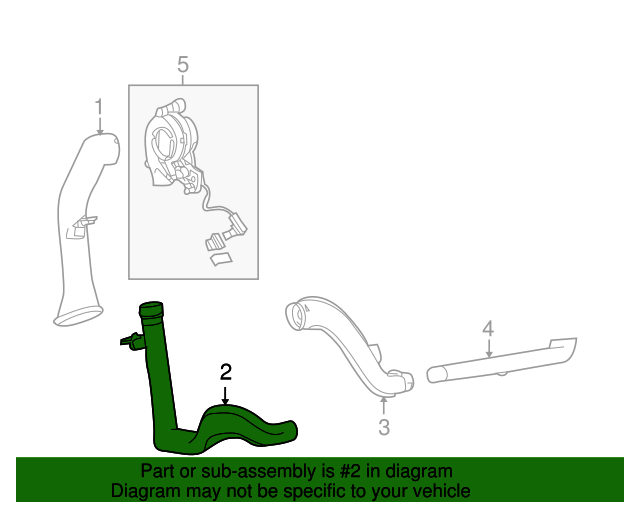 204-832-15-45 - Upper Duct 2010-2015 Mercedes-Benz | Mercedes-Benz USA ...
