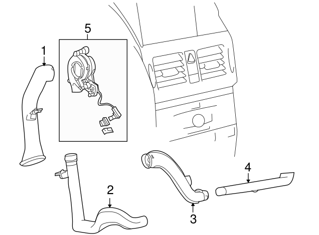 204-832-15-45 - Upper Duct 2010-2015 Mercedes-Benz | Mercedes-Benz USA ...