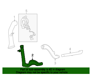204-832-15-45 - Upper Duct 2010-2015 Mercedes-Benz | Mercedes-Benz USA ...
