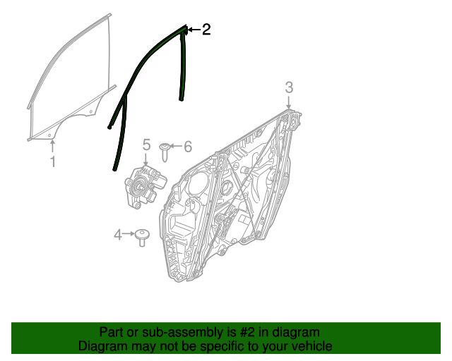 Genuine BMW 51-33-7-393-425 | Run Channel | FREE Shipping on Most ...
