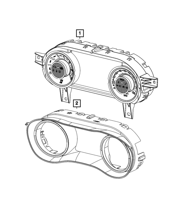 2023 Dodge Challenger Instrument Panel Cluster 68619948AB | Mopar Estores