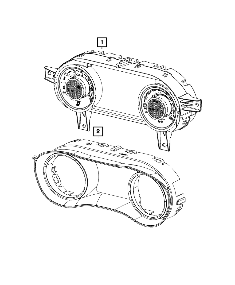 2023 Dodge Challenger Instrument Panel Cluster 68619948AB | Mopar.com ...