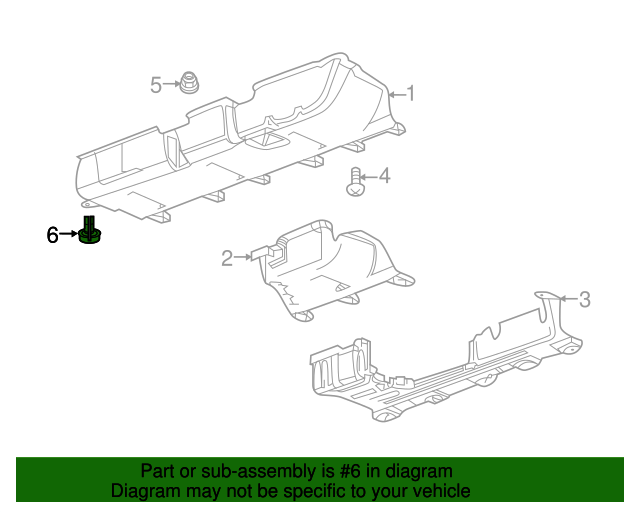 2014-2024 GM Multi-Purpose Nut 11547637 GM | GMPartsDirect.com