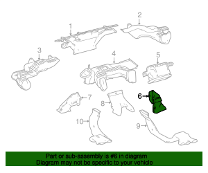 2013-2018 Toyota RAV4 Side Duct 87211-0R060 | OEM Parts Online