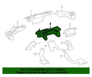 55870-0R030 - Center Duct 2013-2018 Toyota RAV4 | Group 1 Auto Parts