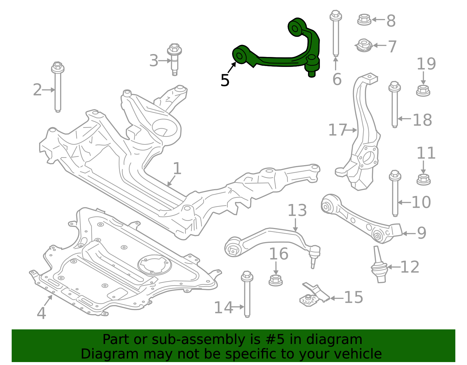 2019-2025 BMW Upper Control Arm 31-10-6-885-802 | BMW Parts Online Hub