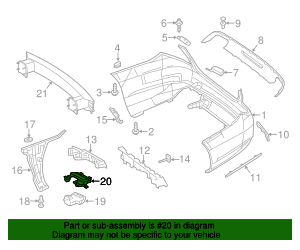 222-885-01-14 - Bezel Bracket 2014-2020 Mercedes-Benz | AutoNationParts.com