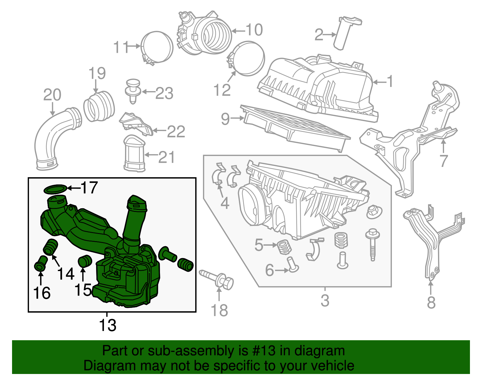 17230-R1B-A00 - Resonator 2012-2015 Honda Civic | Honda Parts Online