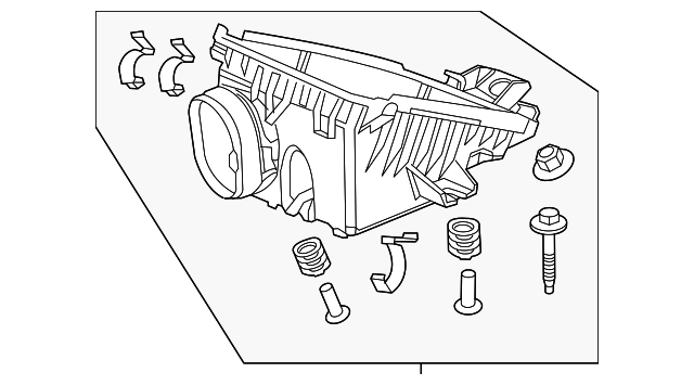 17201-R1A-A01 - Case Set, Air Cleaner - 2012-2015 Honda Civic | Honda ...