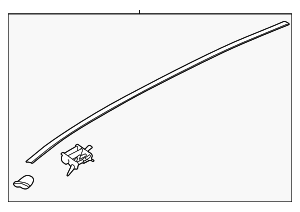 2021-2022 Kia Seltos Roof Molding 87240-Q5000 | QuirkParts