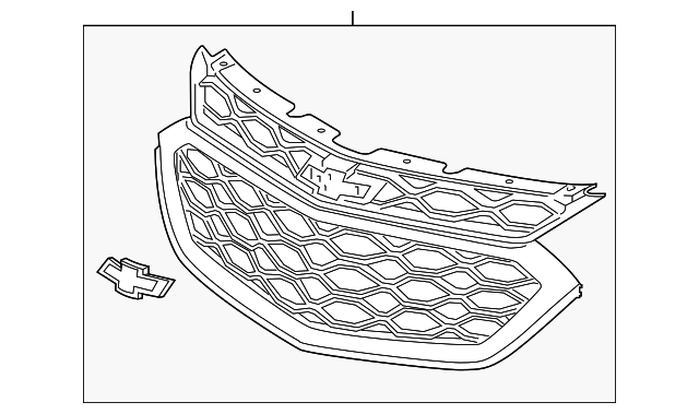 2018-2021 Chevrolet Equinox Exterior Trim, Grille Package 84384741 GM ...