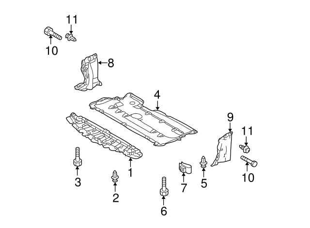 2012-2013 Mazda 3 Under Cover BFD1-56-110A | GetOEMParts.com