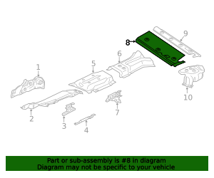 51-48-7-424-934 - Floor Pan Heat Shield 2019-2023 BMW | AutoNationParts.com